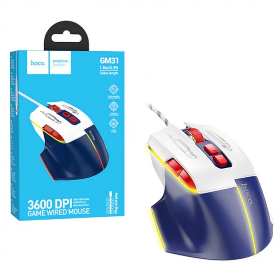 پخش عمده موس گیمینگ سیم دار هوکو (hoco) مدل GM31