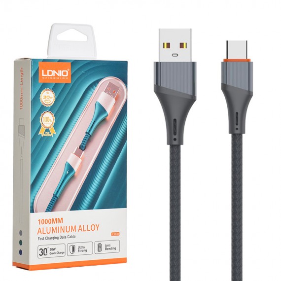 فروش عمده کابل تایپ سی (Type-C) الدینیو (LDNIO) طول 1 متر مدل LS631