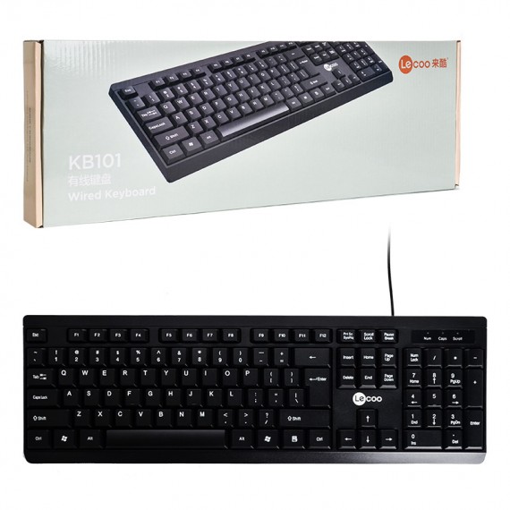 فروش عمده کیبورد سیم دار لکو (Lecoo) مدل KB101