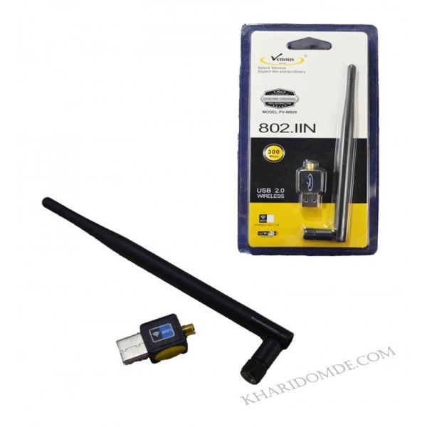 تبدیل USB به Venous WIFI مدل PV-W920 (انتن بلند)