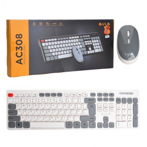 فروش عمده کیبورد و موس بی سیم آئولا (AULA) مدل AC308
