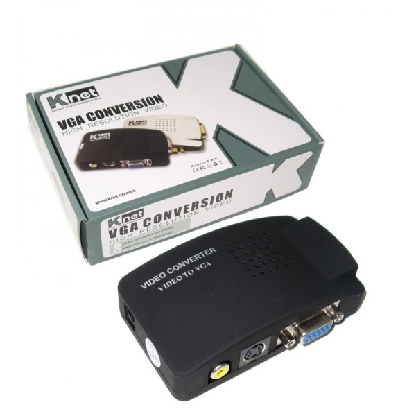 تبدیل Video و S-Video به VGA + کابل Knet