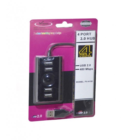 هاب 4 پورت Venous USB مدل PV-H191
