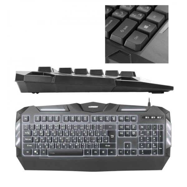 GREEN GK403-RGB KEYBOARD GAMING