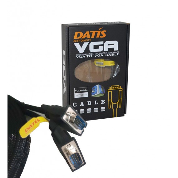 کابل VGA فلت کنفی طول 1.5 متر Datis