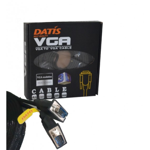 کابل VGA فلت کنفی طول 5 متر Datis