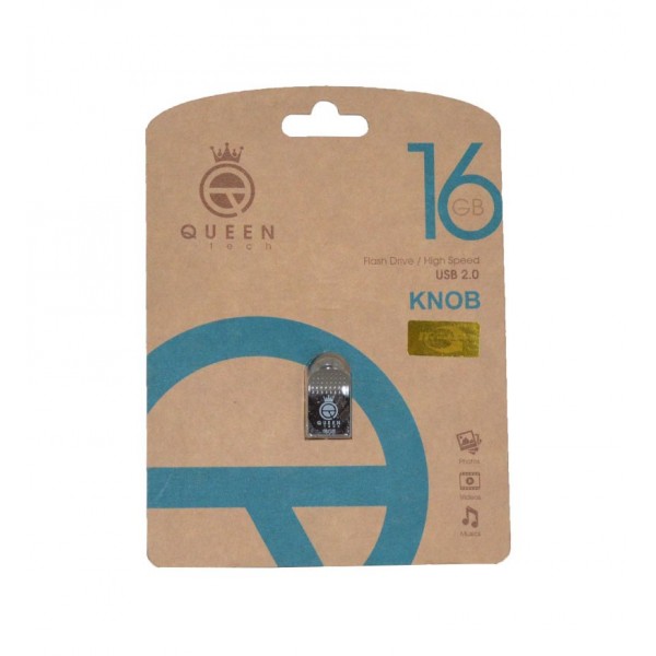 مرکز پخش و فروش عمده فلش مموری Queen Tech مدل 16GB KNOB