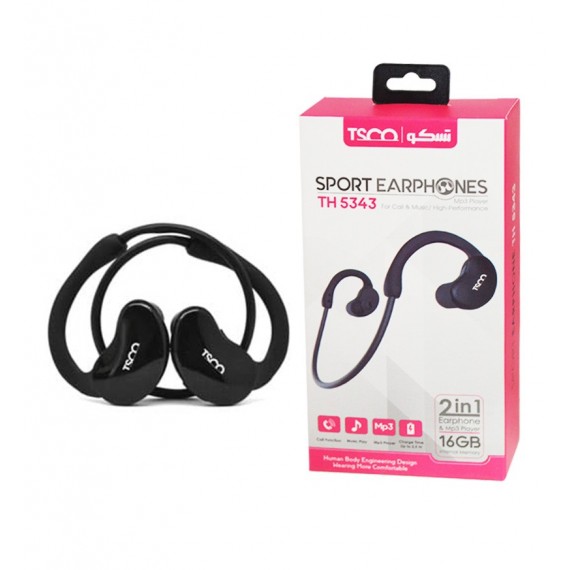هندزفری بلوتوث پشت گردنی و MP3 پلیر تسکو (TSCO) مدل TH 5343