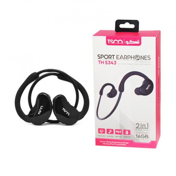 هندزفری بلوتوث پشت گردنی و MP3 پلیر تسکو (TSCO) مدل TH 5343