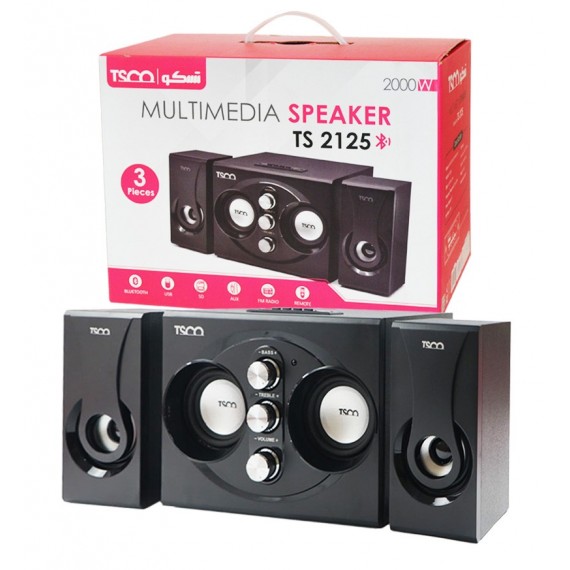 اسپیکر 3 تکه بلوتوثی رم و فلش خور TSCO مدل TS 2125