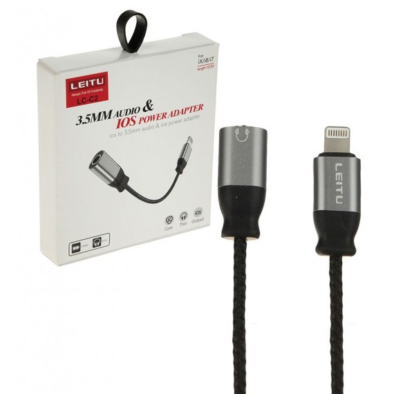 مرکز پخش تبدیل لایتنینگ به جک 3.5 میلی متری لیتو (LEITU) مدل LC-C2