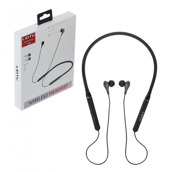 خریدعمده هندزفری بلوتوث رم خور پشت گردنی لیتو (LEITU) مدل LB-06