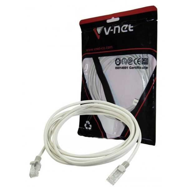 کابل شبکه CAT5 پچ کرد 2 متری Vnet