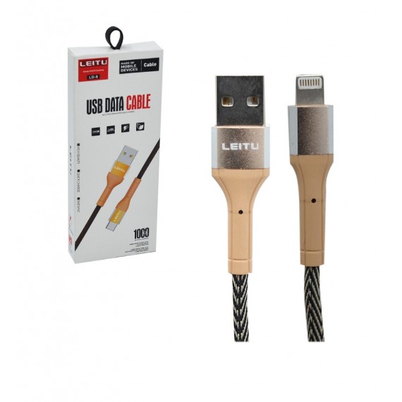 خرید عمده کابل شارژ آیفون لیتو (LEITU) مدل LD-9