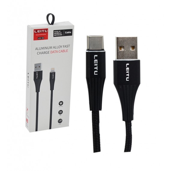 فروش آنلاین کابل TYPE-C لیتو (LEITU) مدل LD-18