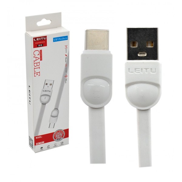 فروش عمده کابل شارژ تایپ سی (Type-C) لیتو (LEITU) مدل LD-33
