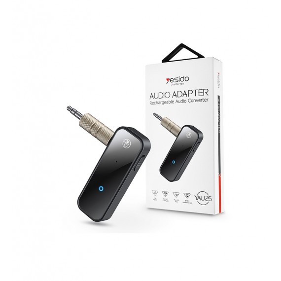 گیرنده و فرستنده بلوتوث شارژِی صدا 2 در 1 یسیدو (yesido) مدل YAU25