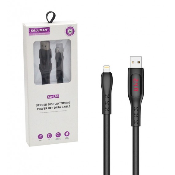 فروش آنلاین کابل آیفون فلت طول 1 متر کلومن (KOLUMAN) مدل KD-L68