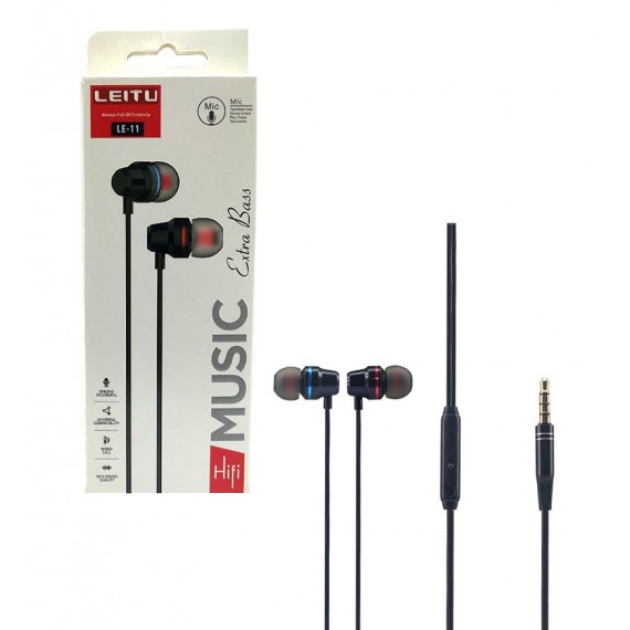 فروش عمده هندزفری سیمی لیتو (LEITU) مدل LE-11