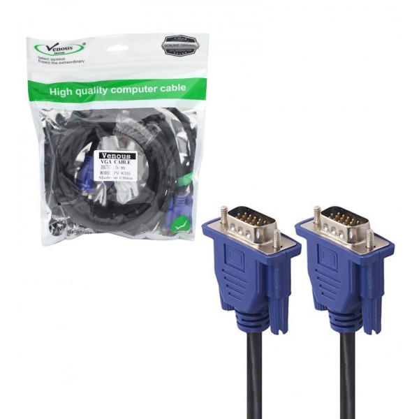 کابل VGA طول 5 متر Venous مدل K105