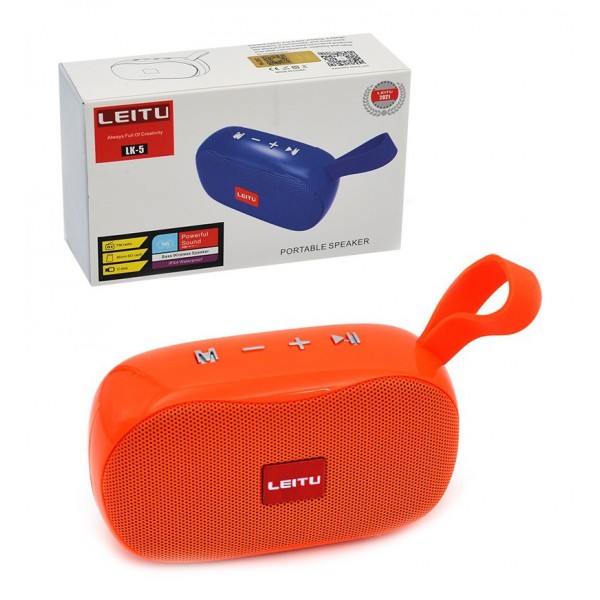 فروش اینترنتی اسپیکر بلوتوث رم و فلش خور لیتو (LEITU) مدل LK-5