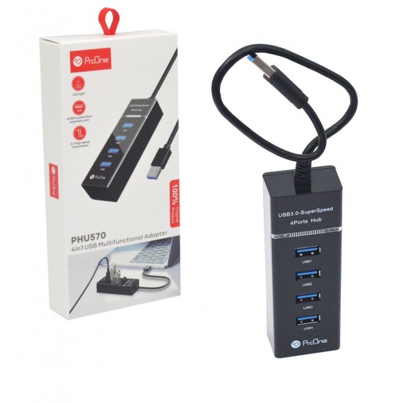 خرید عمده هاب 4 پورت و مبدل پرووان (ProOne) مدل PHU570