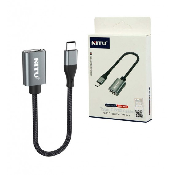 فروش عمده تبدیل Type-C به USB (OTG) نیتو (NITU) مدل NT-CN18