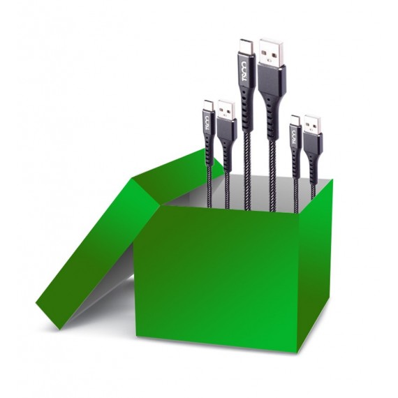 بسته 10 عددی کابل تایپ سی (Type-C) طول 1 متر تسکو (TSCO) مدل TC C132 + یک عدد رایگان