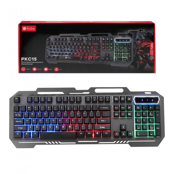 خرید عمده کیبورد گیمینگ پرووان (ProOne) مدل PKC15