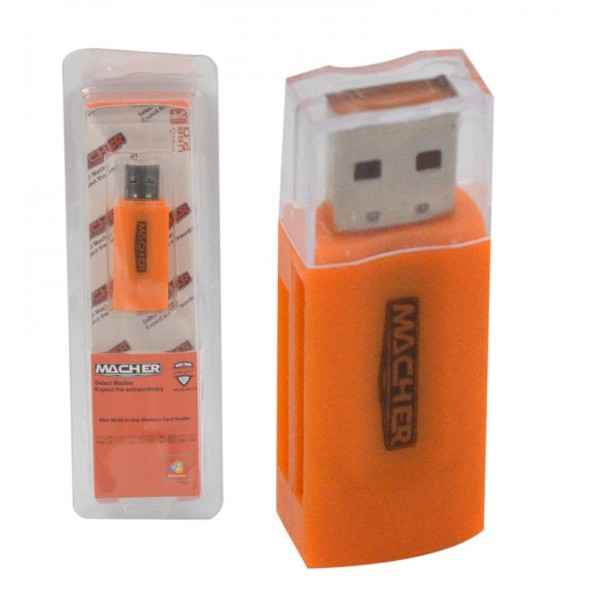 فروش عمده رم ریدر USB2.0 همه کاره مچر (MACHER) مدل MR-123