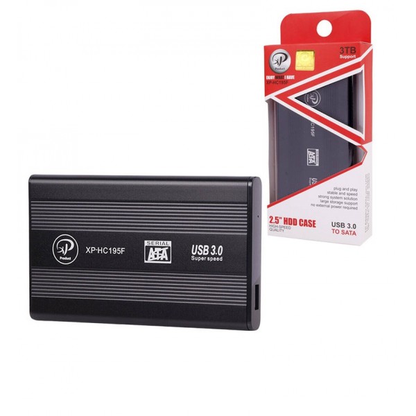 مرکز فروش باکس هارد فلزی 2.5 اینچی ایکس پی (XP) مدل XP-HC195F