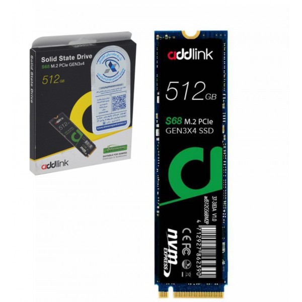 مرکز فروش عمده حافظه SSD اینترنال Addlink مدل S68 M.2 PCIe ظرفیت 512GB