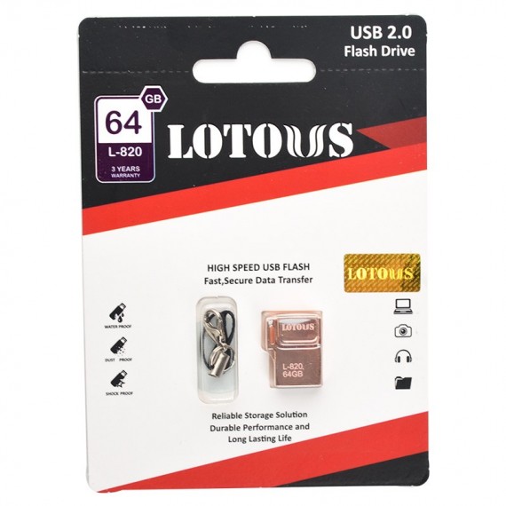 مرکز فروش فلش لوتوس (LOTOUS) مدل 64GB L-820