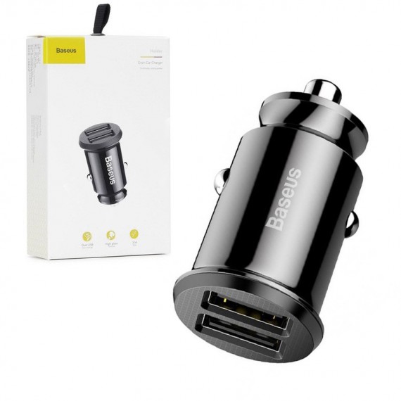 فروش عمده شارژر فندکی 2 پورت بیسوس (BaseUS) مدل CCAL-ML02