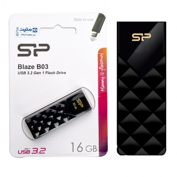 فروش عمده فلش سیلیکون پاور (Silicon Power) مدل 16GB Blaze B03 USB 3.2