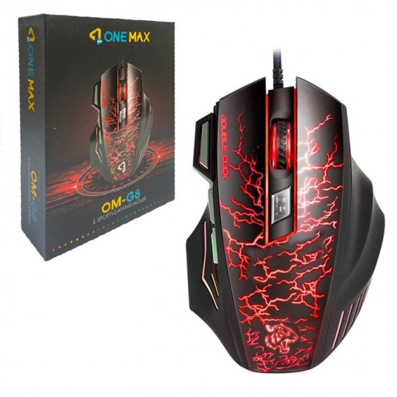 خرید عمده موس گیم سیم دار وان مکس (ONE MAX) مدل OM-G8