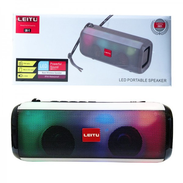 پخش عمده اسپیکر بلوتوث رم و فلش خور لیتو (LEITU) مدل LK-1