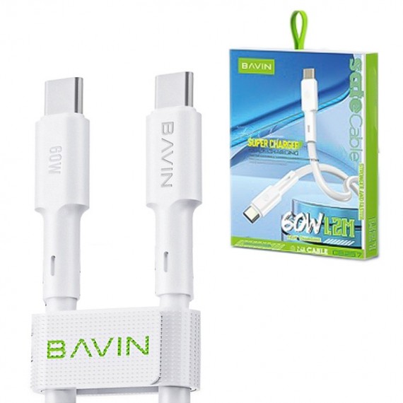 فروش عمده کابل تایپ سی به تایپ سی (Type-C to Type-C) باوین (BAVIN) طول ...