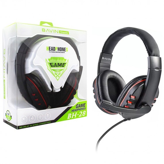 فروش عمده هدست گیمینگ سیم دار باوین (BAVIN) مدل BH-28
