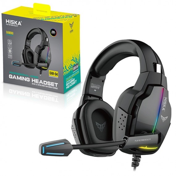 خرید عمده هدست گیمینگ سیم دار هیسکا (HISKA) مدل GHR-04