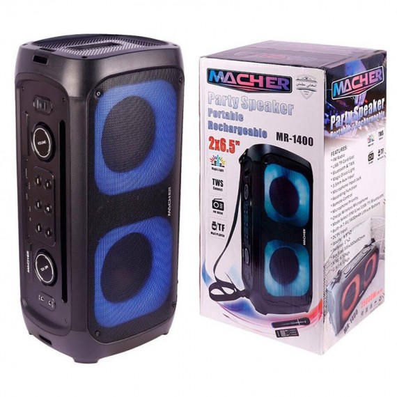 خرید عمده اسپیکر بلوتوث رم و فلش خور مچر (Macher) مدل MR-1400