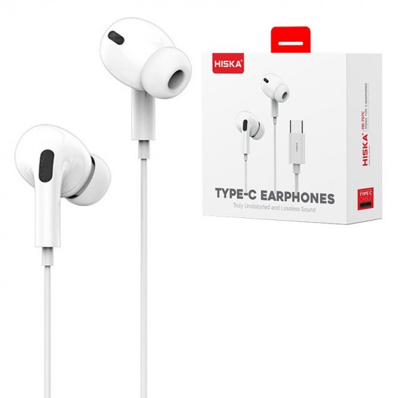 پخش عمده هندزفری تایپ سی هیسکا (HISKA) مدل HK-707C