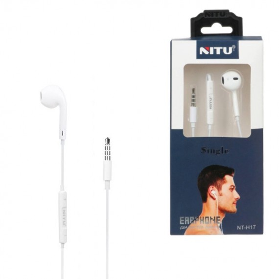 پخش عمده هندزفری سیمی نیتو (NITU) مدل NT-H17