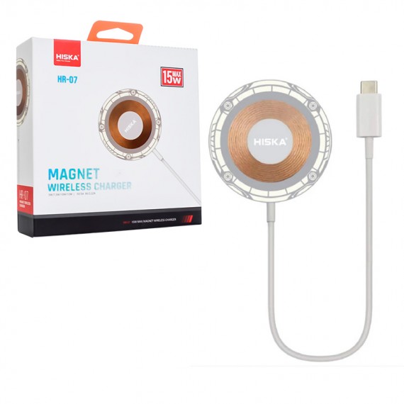 فروش عمده شارژر بی سیم مگنتی هیسکا (HISKA) مدل HR-07