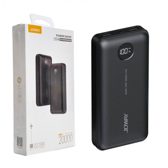 خرید عمده پاوربانک جووی (JOWAY) مدل JP293 ظرفیت 20000mAh