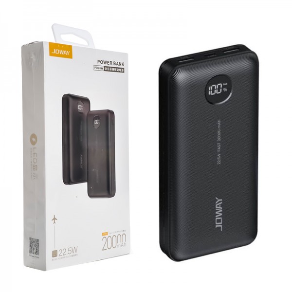 خرید عمده پاوربانک جووی (JOWAY) مدل JP293 ظرفیت 20000mAh