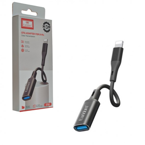 خرید عمده کابل تبدیل OTG (USB To Lightning) ارلدام (Earldom) مدل OT81