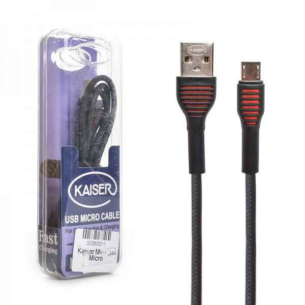 خرید عمده کابل اندروید (MicroUSB) کایزر (KAISER) طول 1 متر مدل M701