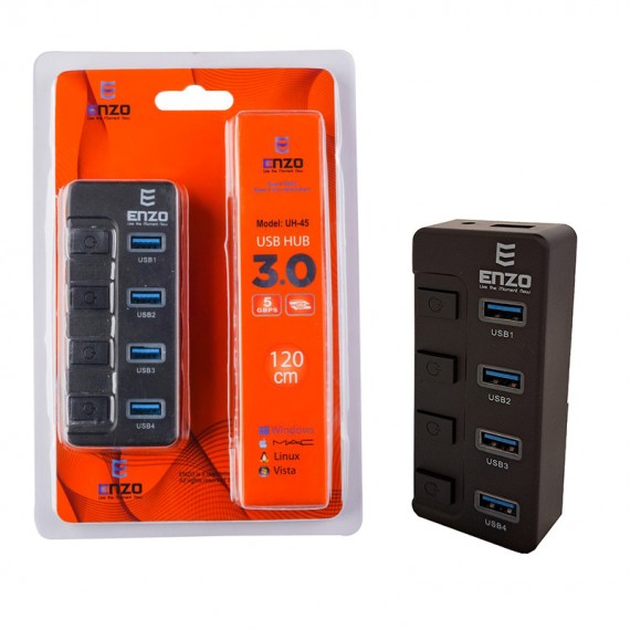 پخش عمده هاب 4 پورت انزو (ENZO) مدل UH-45