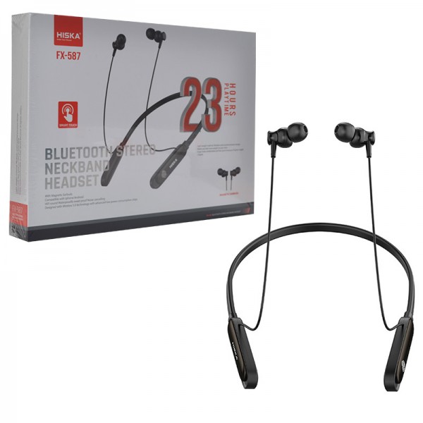 فروش عمده هندزفری بلوتوث پشت گردنی هیسکا (HISKA) مدل FX-587